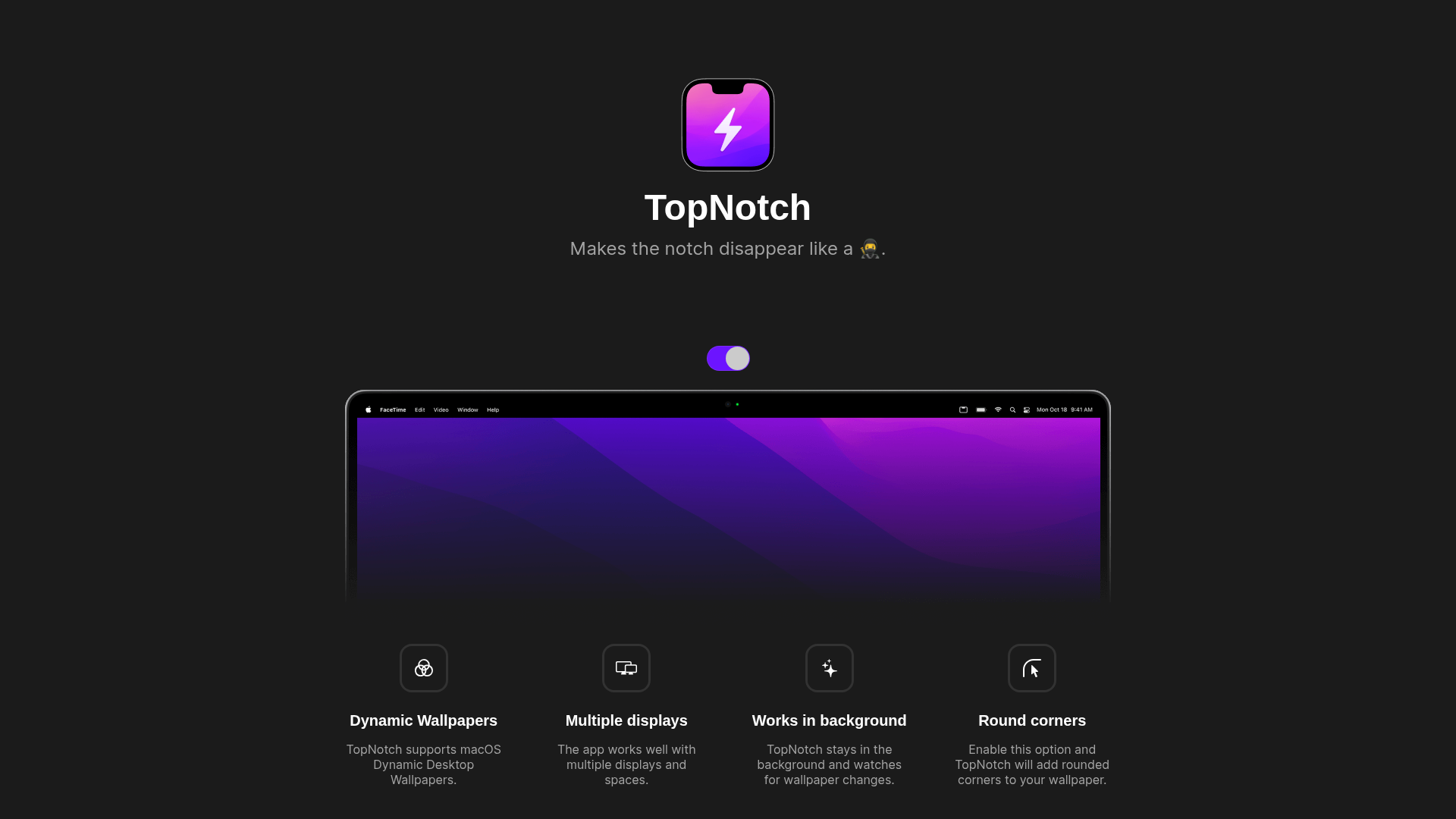 TopNotch - Makes the notch disappear like a ninja